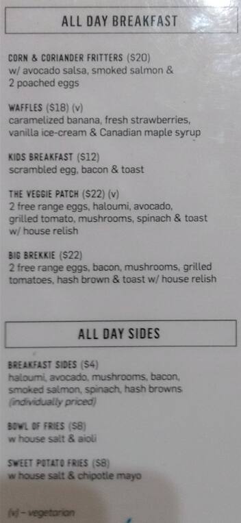 Menu at Coffee Hit restaurant, Carindale, Creek Rd