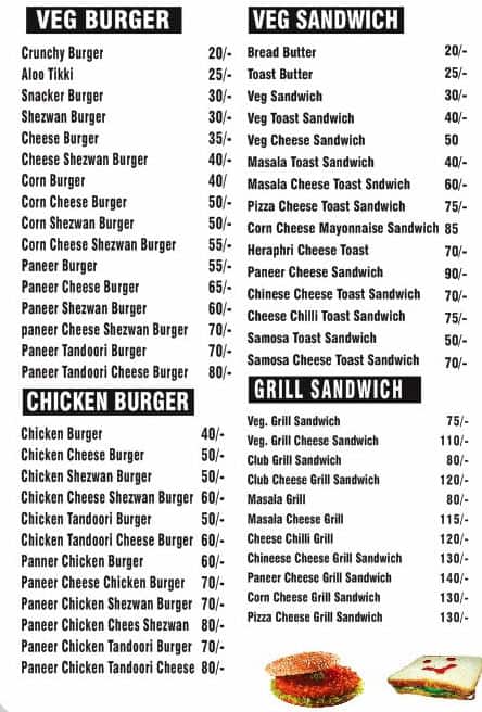 Menu of Buddies Burger, Ghatkopar West, Mumbai