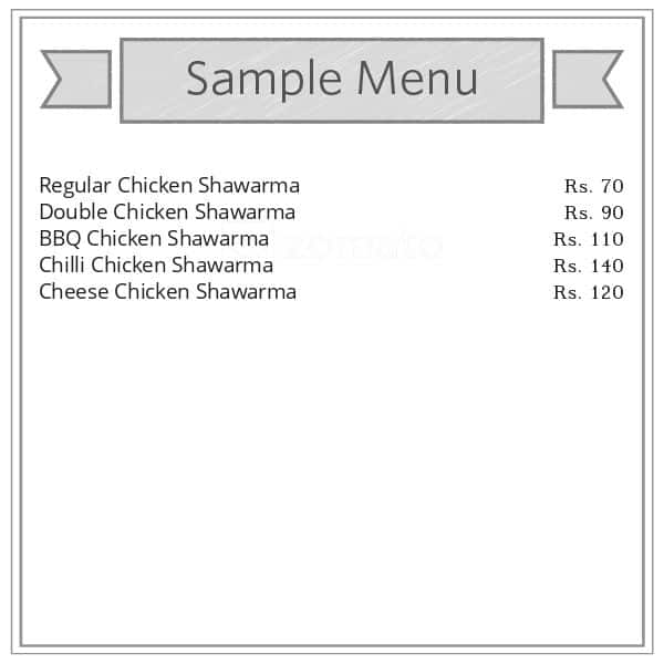 Menu of Shawarma King, Ulwe, Navi Mumbai