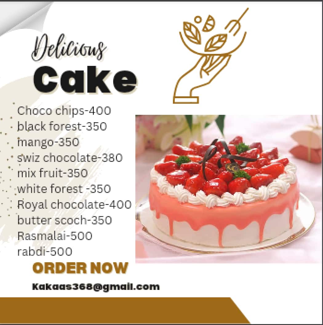 Menu of Kaka Cake's Shop, Near Andheri East Station, Mumbai