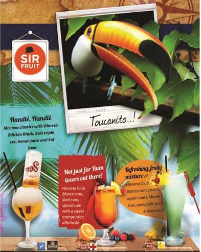 Menu at Cubana pub & bar, Randburg, Cedar Square Centre