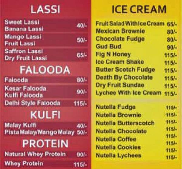 Menu at Lassi Cafe, Bengaluru, 71
