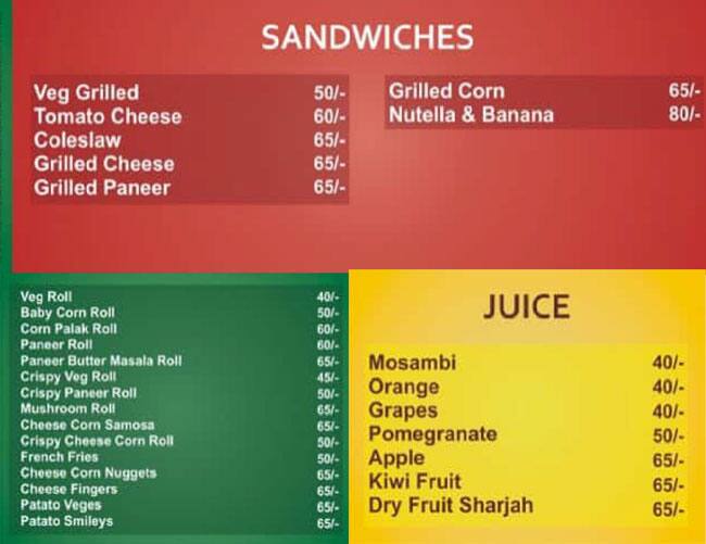 Menu at Lassi Cafe, Bengaluru, 71