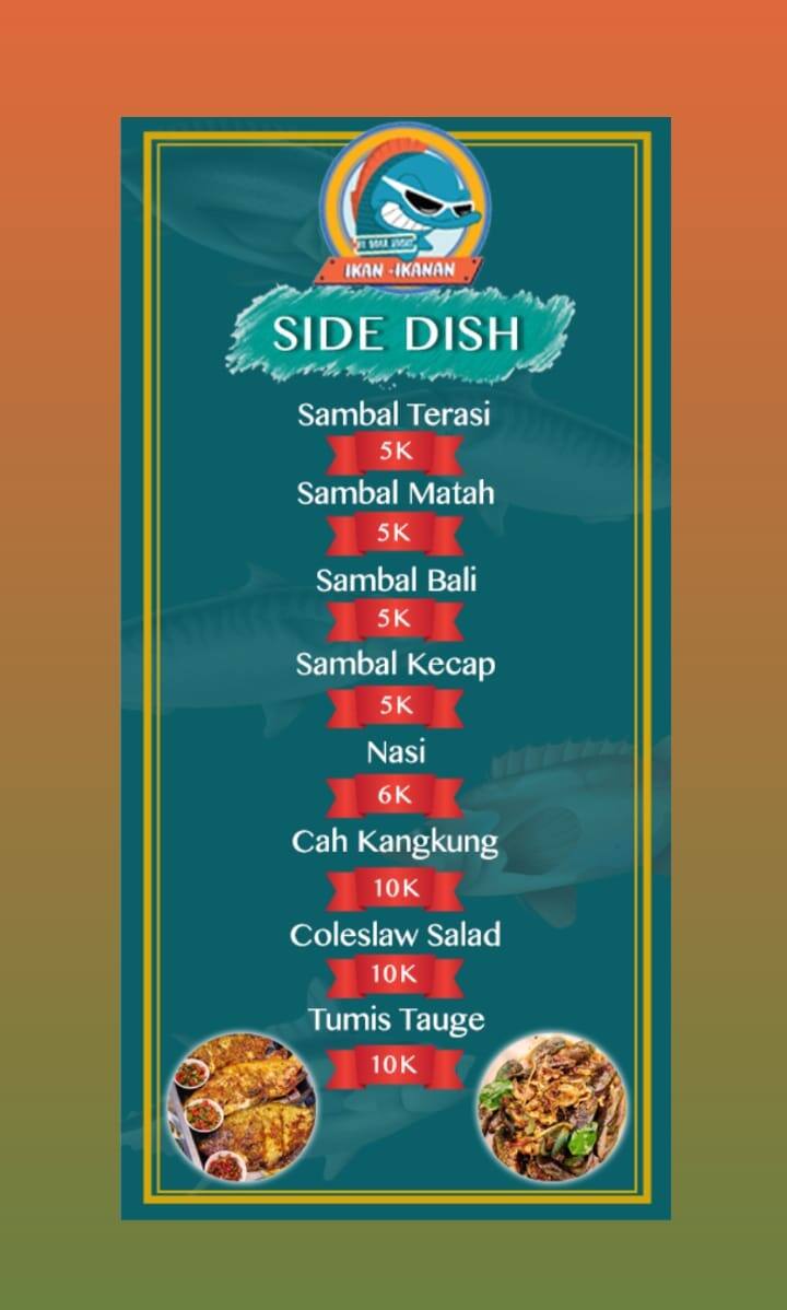Menu at Ikan Ikanan restaurant, Jakarta