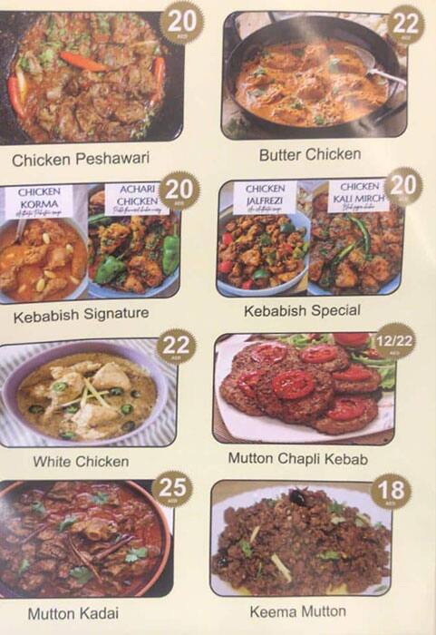 Menu at Mr Kebabish Restaurant & Cafe, Dubai