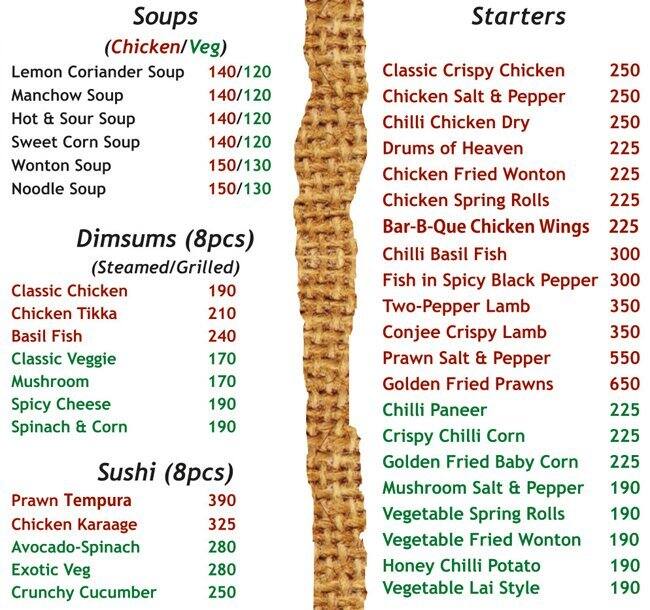 Hakka Mirchi Menu, Menu for Hakka Mirchi, Chhatarpur, New Delhi - Zomato
