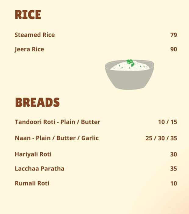 Menu at OTT Foods, Varanasi