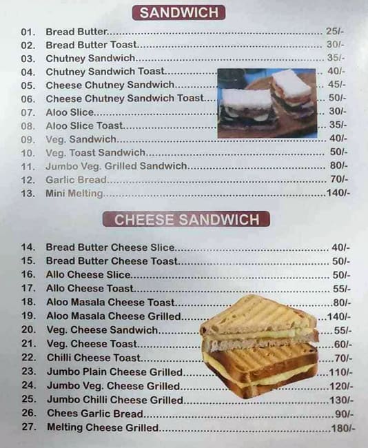 Menu of Vijay Dairy Farm And Sweet Mart, Grant Road, Mumbai