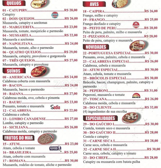 Sabor Gaúcho Menu, Menu de Sabor Gaúcho, Freguesia do Ó, São Paulo ...