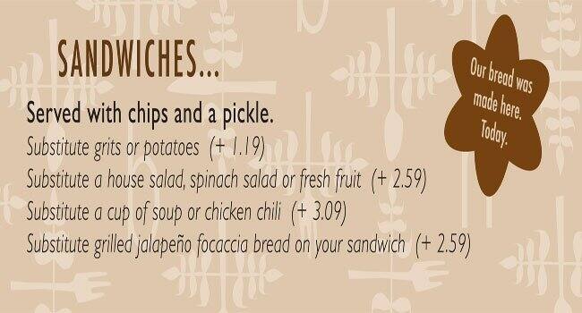 Menu at Highland Bakery, Atlanta, 655 Highland Ave NE