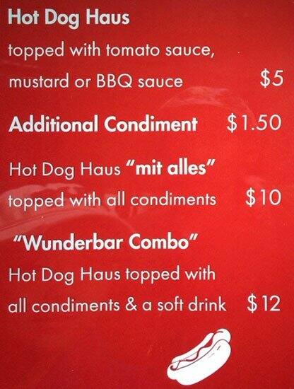 Hot Dog Haus Menu, Menu for Hot Dog Haus, Little Collins Street, CBD ...