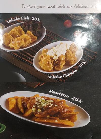 Menu at MOS Cafe, South Jakarta, Summitmas II Building