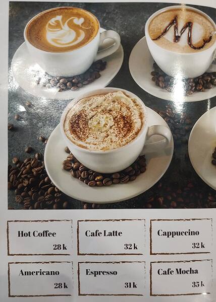 Menu at MOS Cafe, South Jakarta, Summitmas II Building