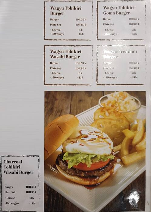 Menu at MOS Cafe, South Jakarta, Summitmas II Building