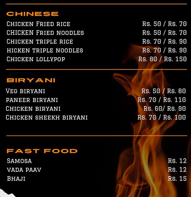 Menu of Anami Food, Chembur, Mumbai