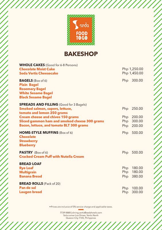 Menu at Misto At Seda BGC restaurant, Taguig