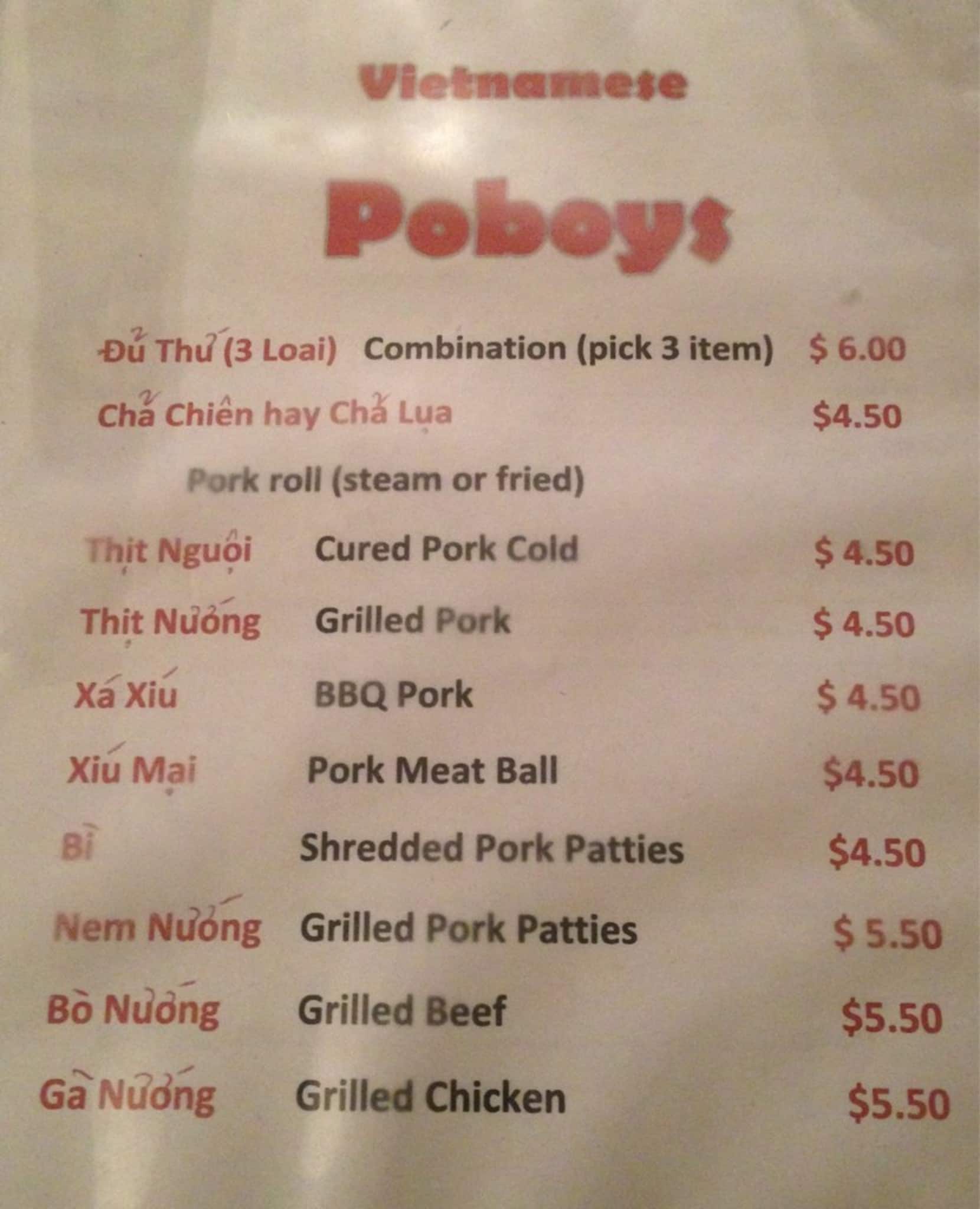 Menu at kim long restaurant, Biloxi