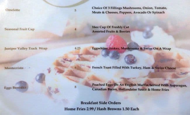 Menu at Panepinto Bakery, New York City