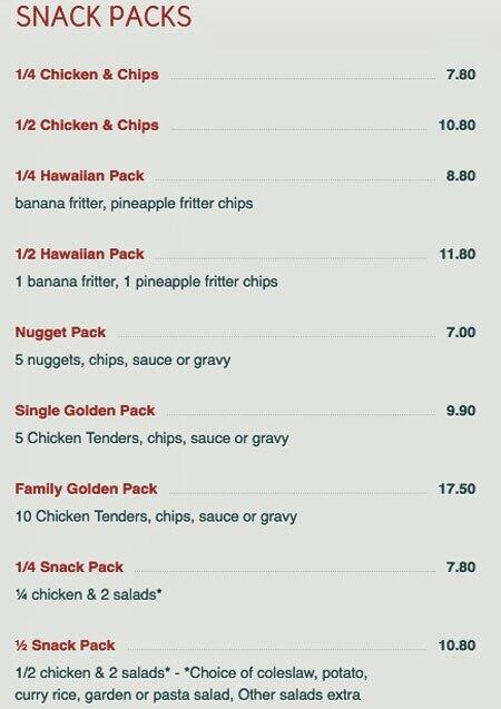 Menu at Green Corner Kitchen fast food, Gawler