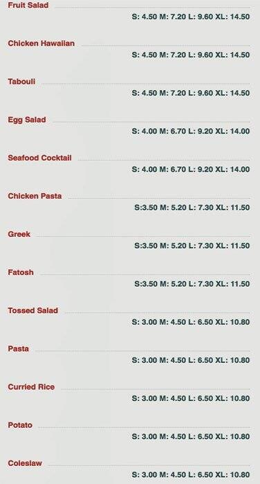 Menu at Green Corner Kitchen fast food, Gawler