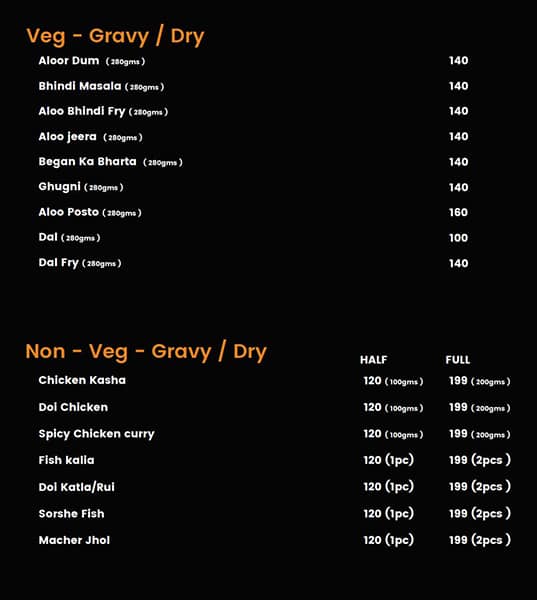 Menu of Bong Kolkata By Healthy We Eat, Bannerghatta Road, Bangalore