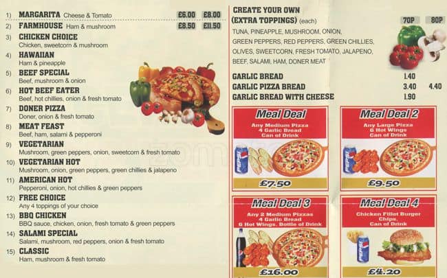 Menu at Has Kebab Centre fast food, London