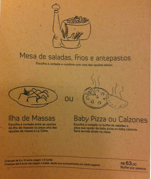Menu em Ráscal pizzaria, Rio de Janeiro, Rio Sul Center