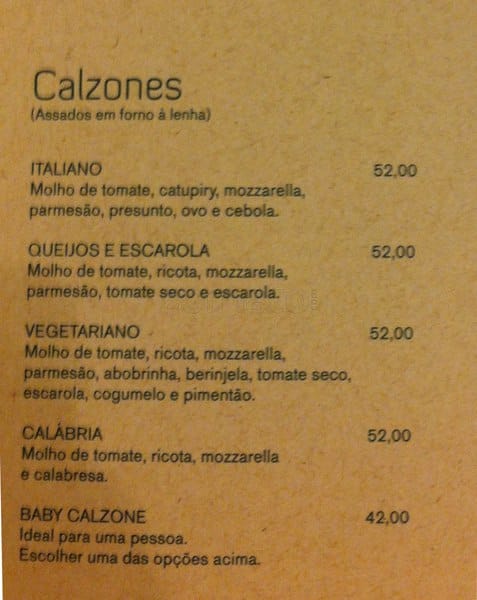 Menu em Ráscal pizzaria, Rio de Janeiro, Rio Sul Center