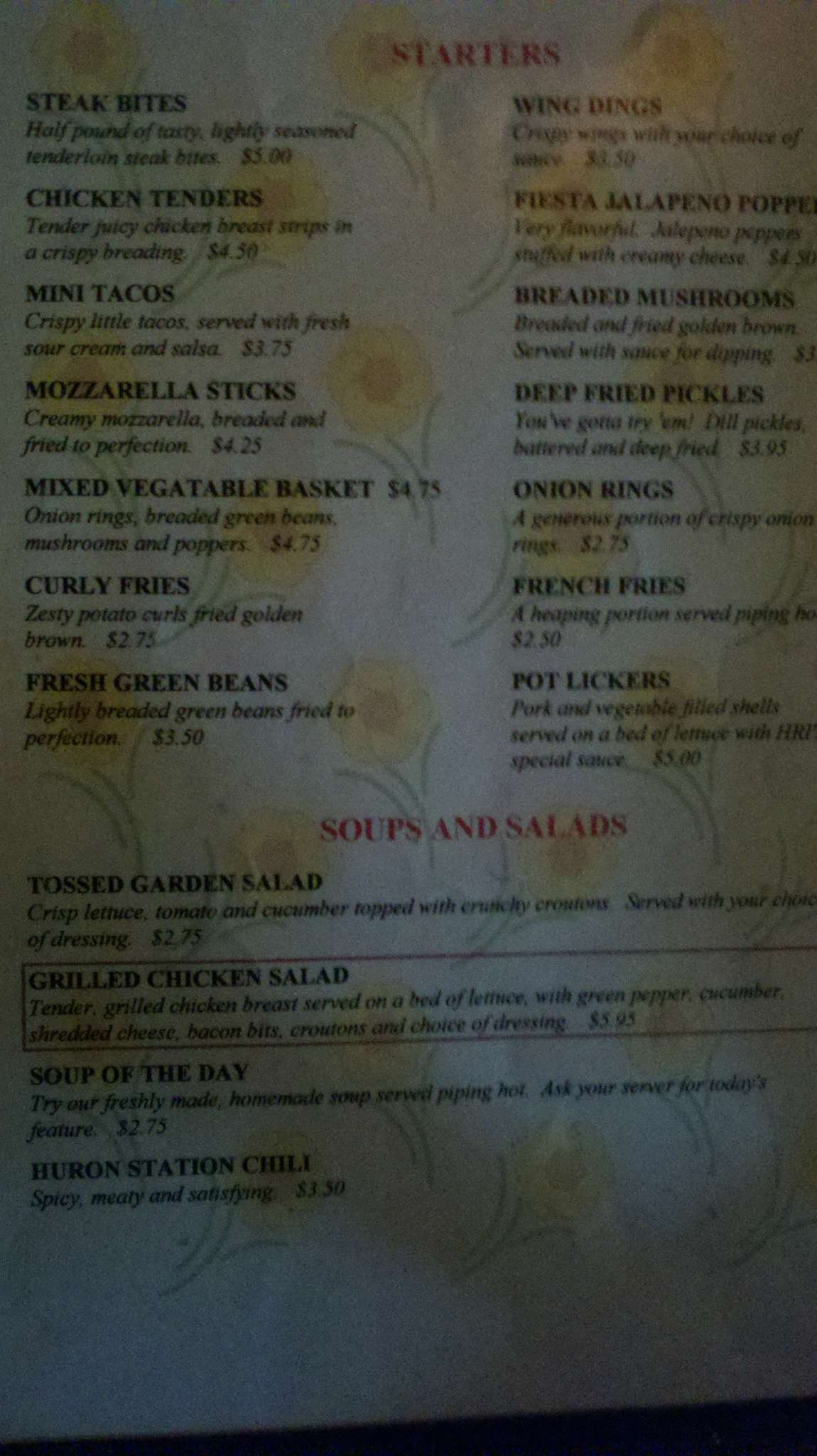 Huron River Inn Menu, Menu for Huron River Inn, Rockwood, Detroit ...