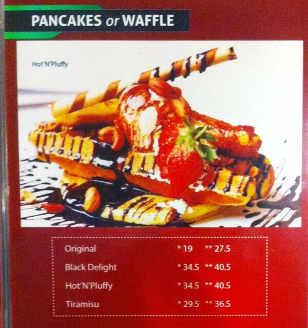 Menu at Incognito restaurant, Jakarta, Emporium Pluit Mall