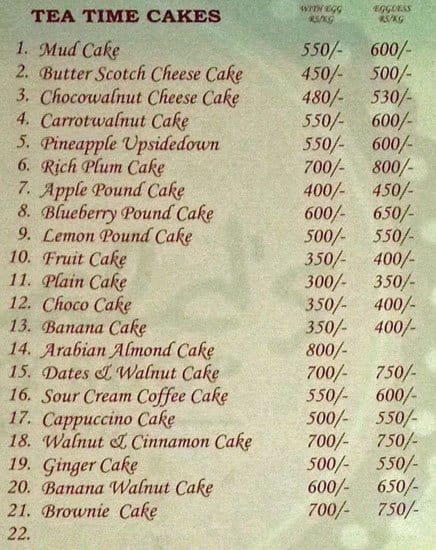 Donald's Pastry Shop Menu - Zomato