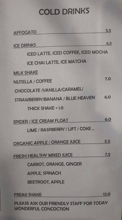 Menu at Le Cirque cafe, Docklands, 27 Star Cres