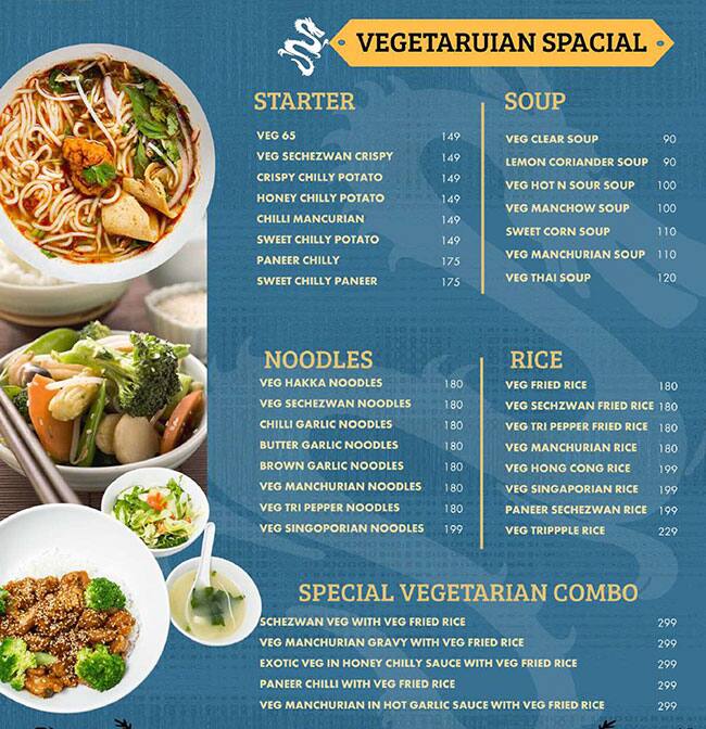 Menu of Bluestar Chinese Corner, Kothrud, Pune
