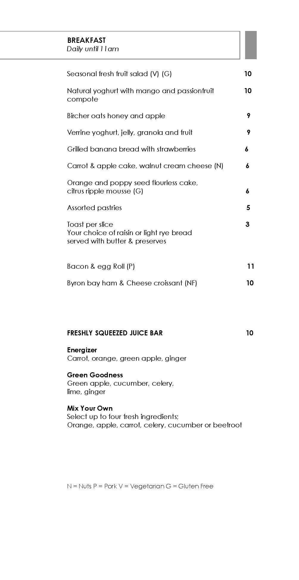 Carta del restaurante Shayan Quarter Shangri-la The Rocks, The Rocks ...