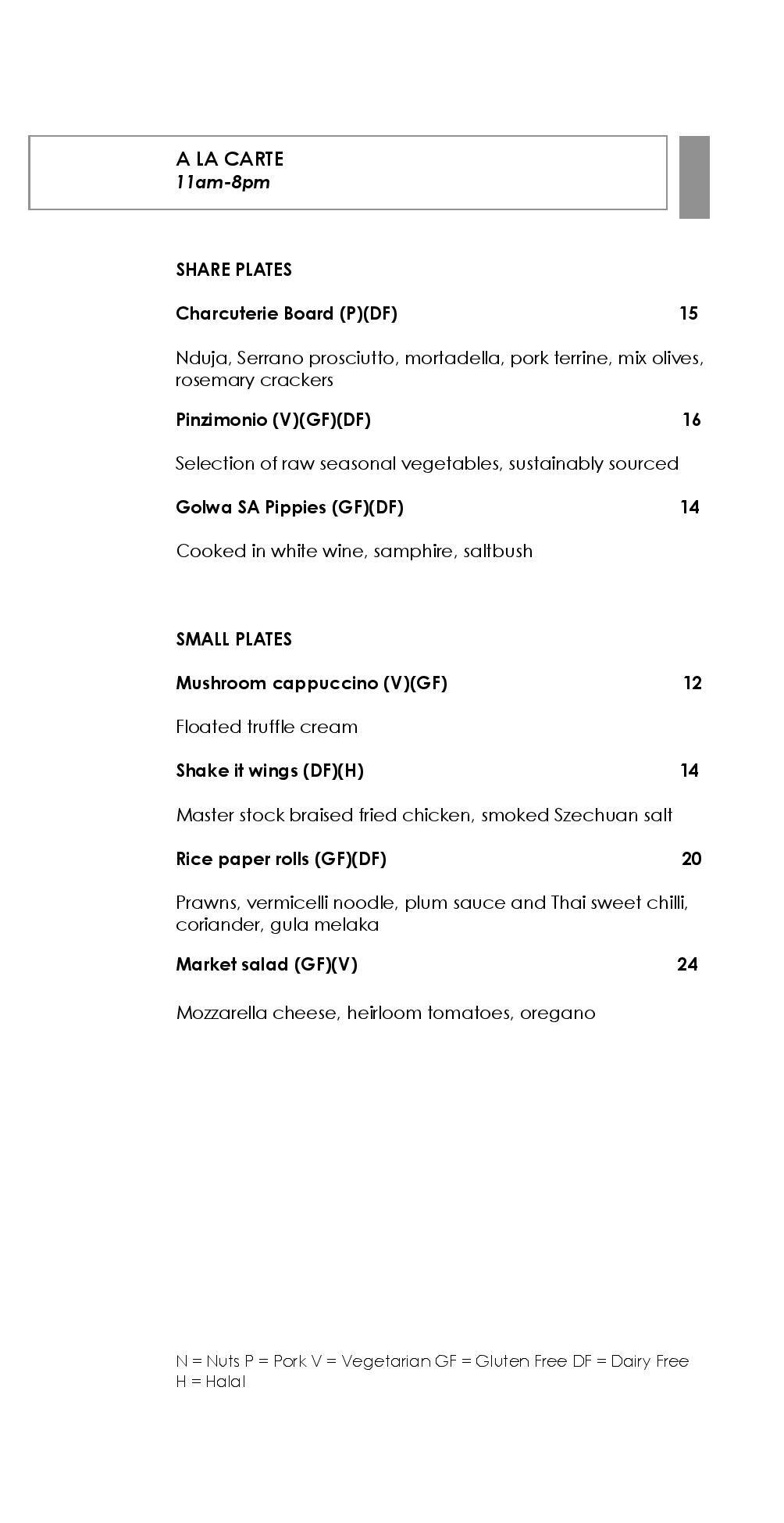 Menu at Shayan Quarter Shangri-la The Rocks restaurant, Sydney, 176 ...