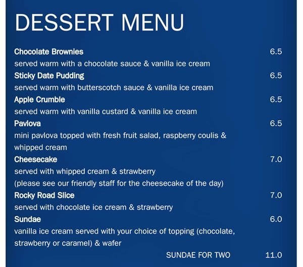 Menu at midway tavern restaurant, Rosewater