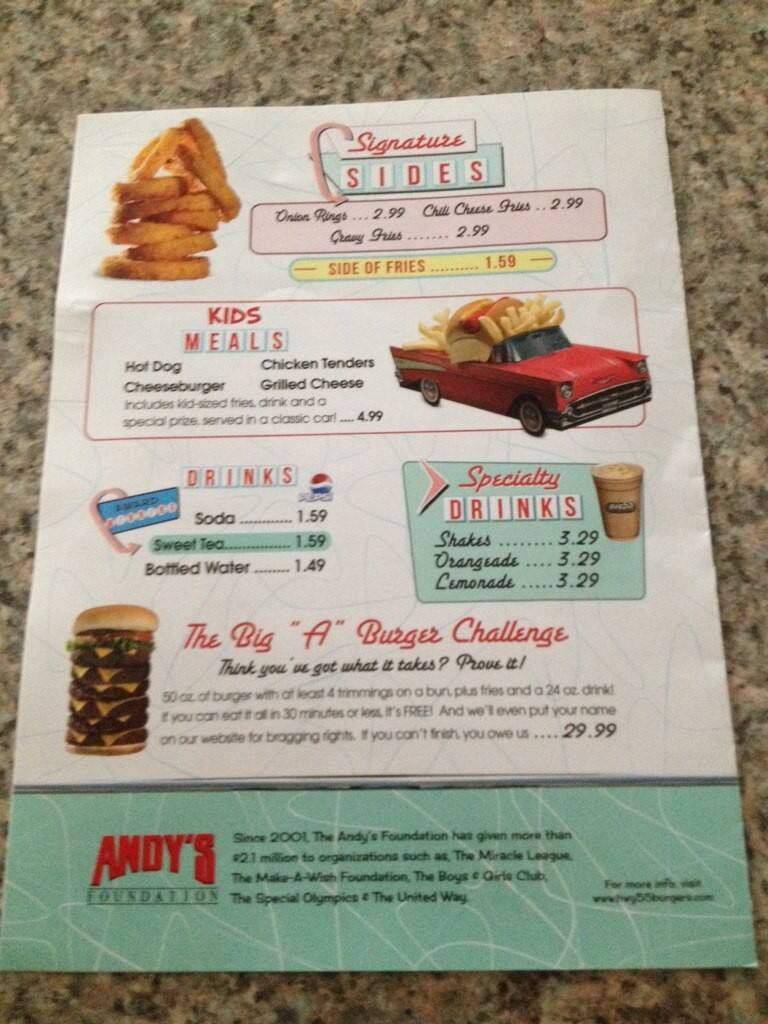 Menu at Hwy 55 Burgers Shakes & Fries restaurant, Myrtle Beach, Factory ...