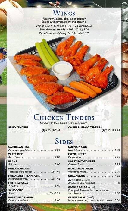 Menu at Skybox Bar, Houston