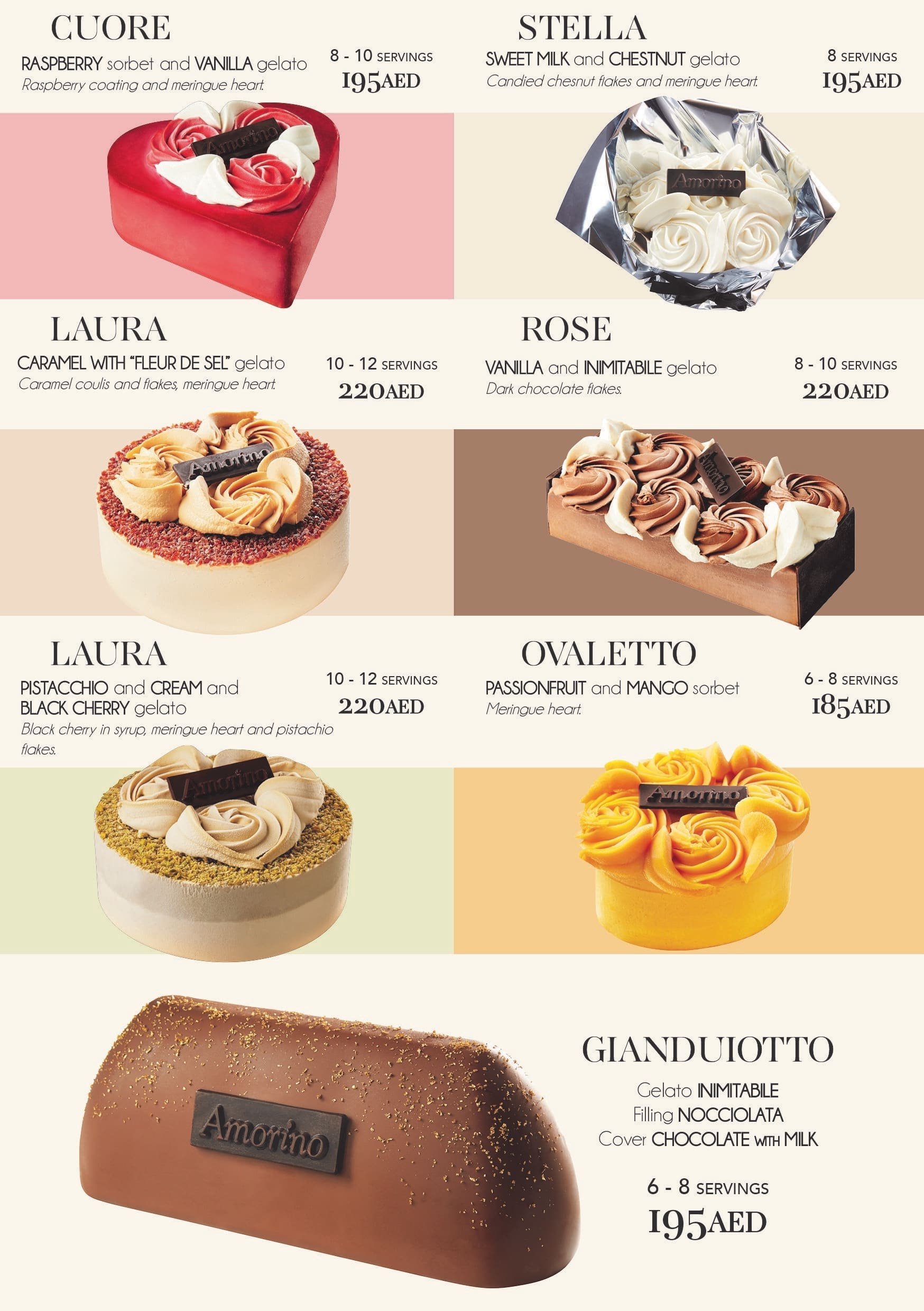 Amorino Menu, Menu for Amorino, Dubai Marina, Dubai - Zomato