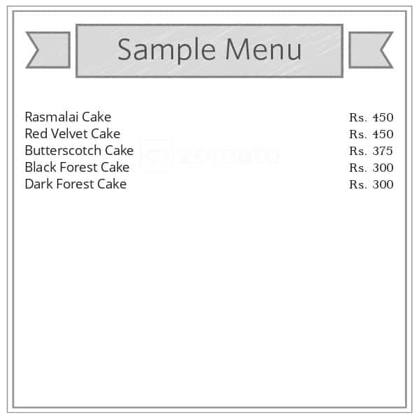Menu of Monginis Cake Shop, Kandivali East, Mumbai