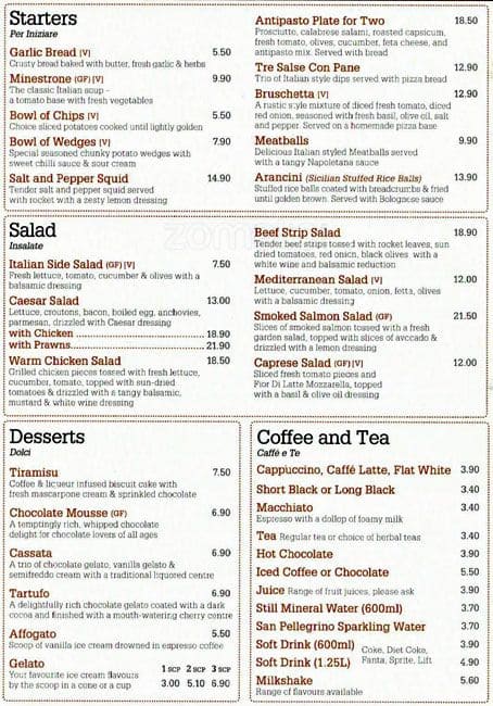 Menu at La Porchetta restaurant, Craigieburn, Craigieburn Plaza Shop 42