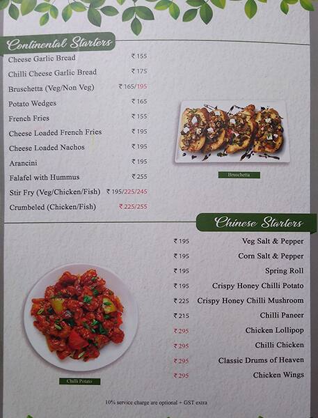 Menu at Delhi Green Chilli, Ghaziabad