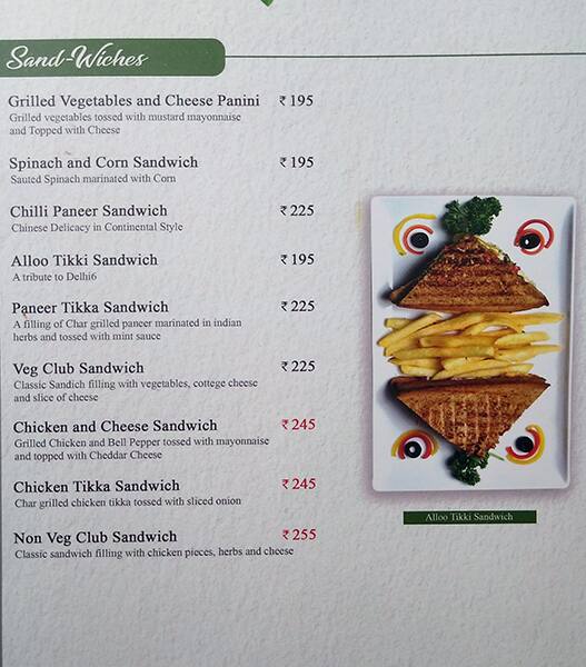 Menu at Delhi Green Chilli, Ghaziabad