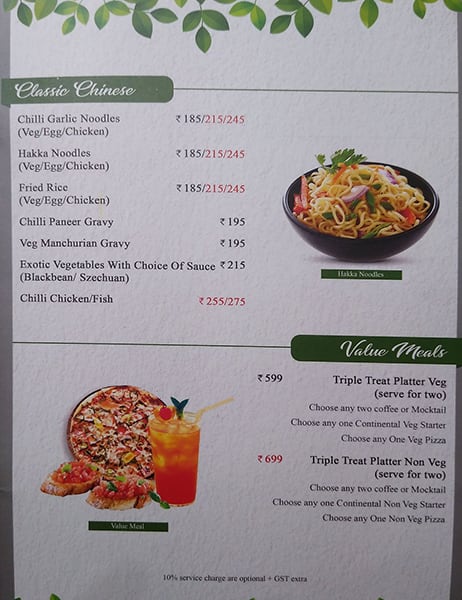 Menu at Delhi Green Chilli, Ghaziabad