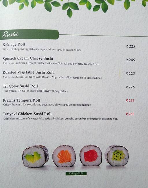 Menu at Delhi Green Chilli, Ghaziabad