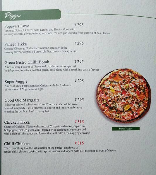 Menu at Delhi Green Chilli, Ghaziabad