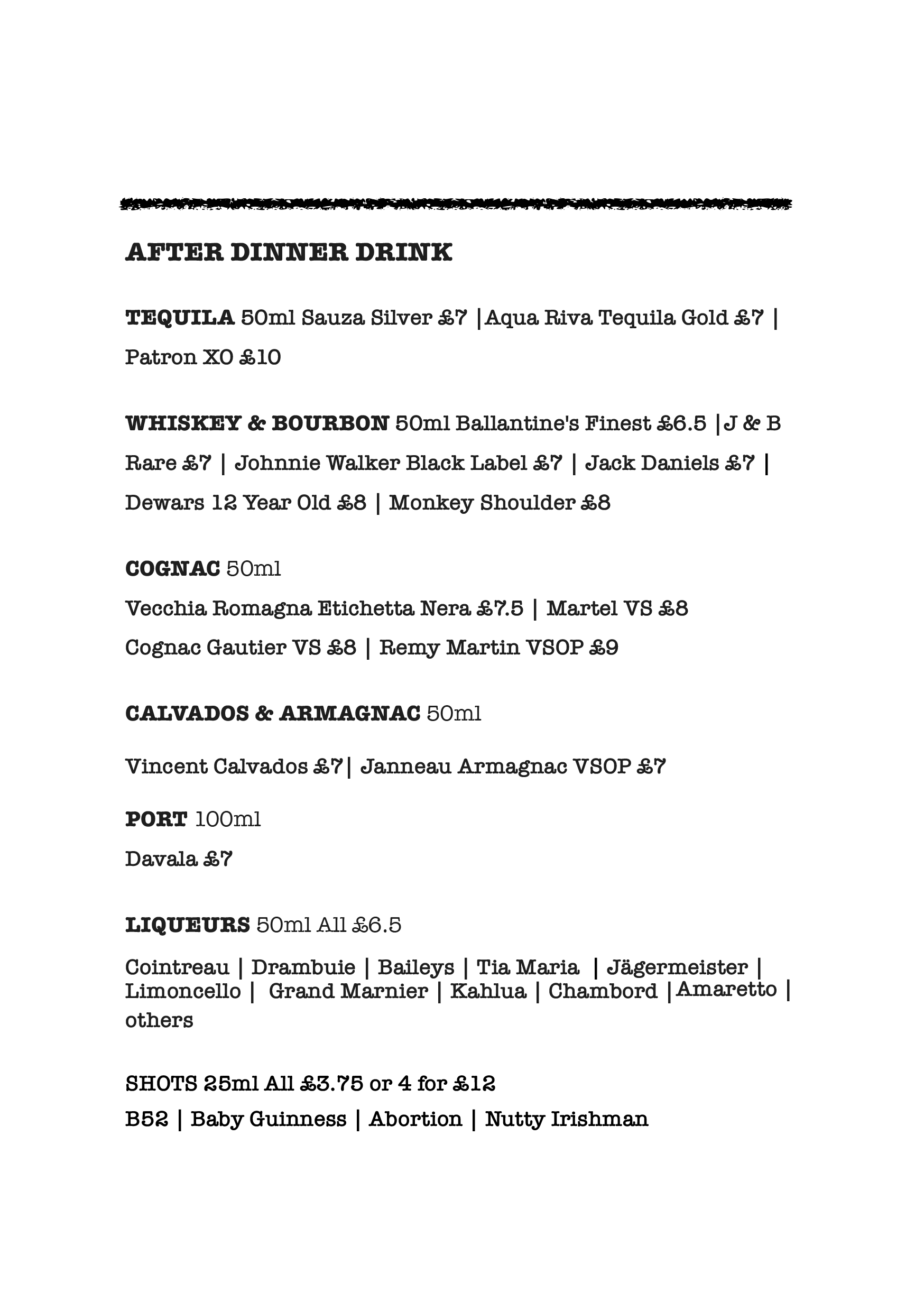 Menu at Silka Borough Market restaurant, London
