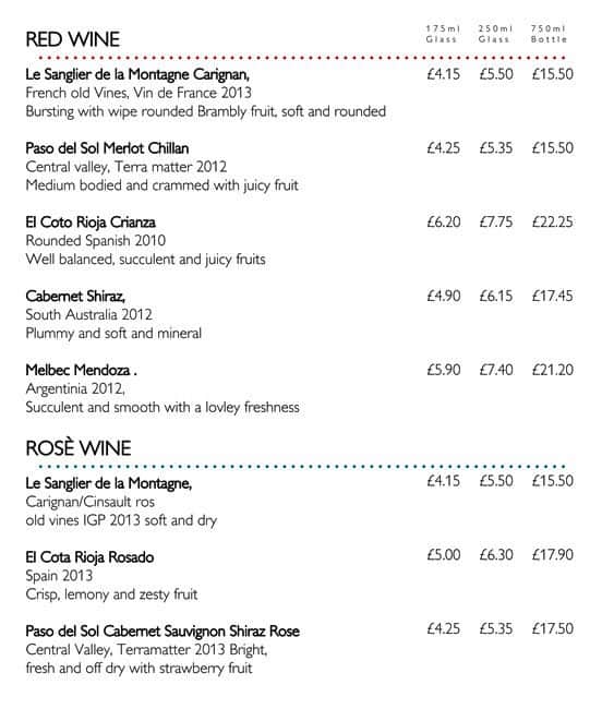 Menu at Dog & Bull pub & bar, Croydon