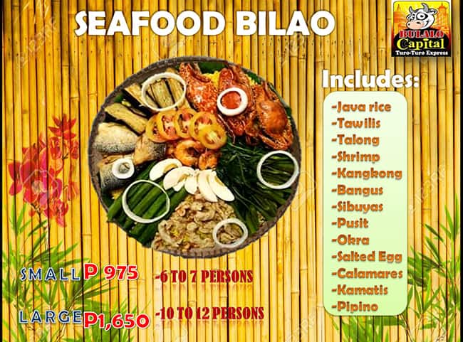Menu at Bulalo Capital Restobar and Family KTV, Laurel