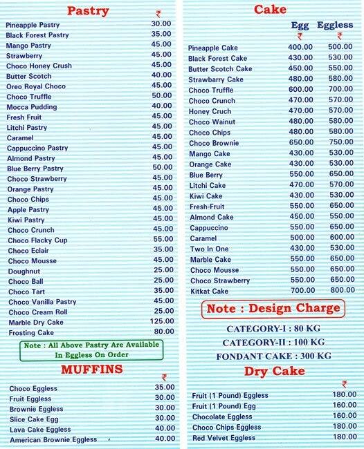 Best 1 Bake Menu, Menu for Best 1 Bake, Vaishali, Ghaziabad - Zomato